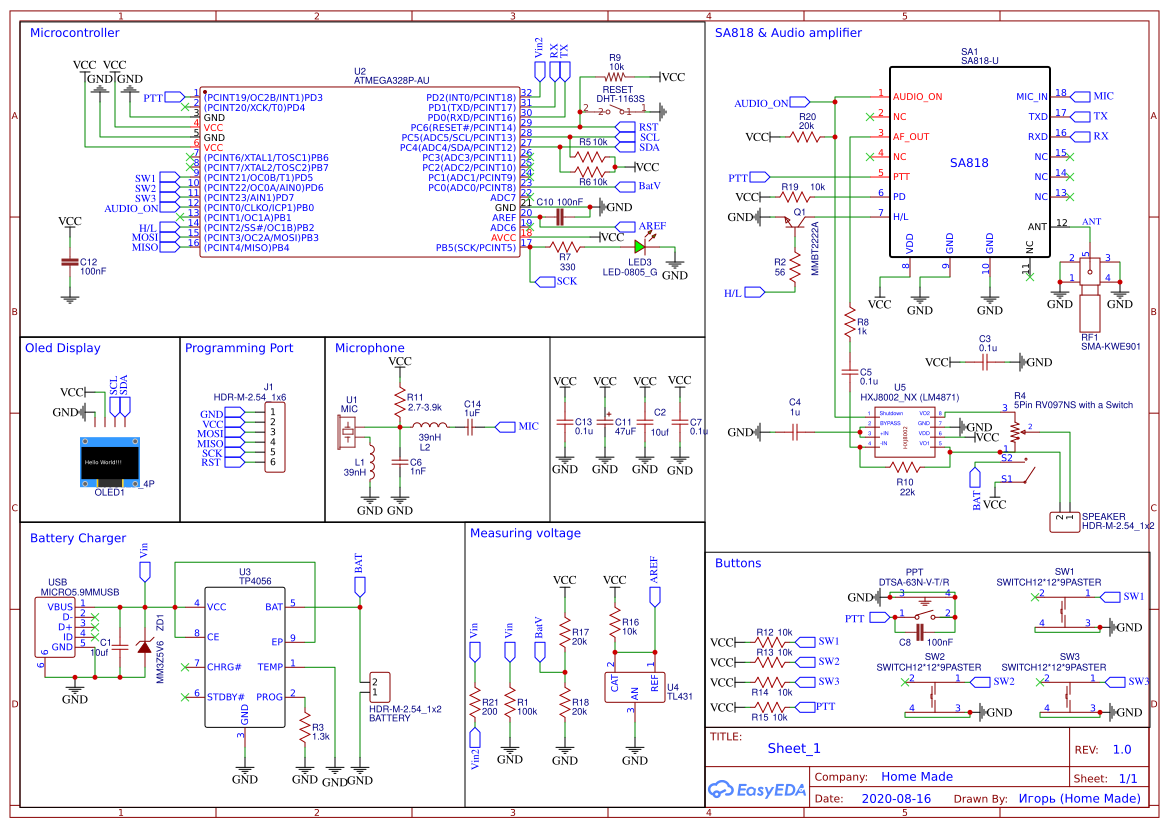 RDA1846S Рации - OSHWLab