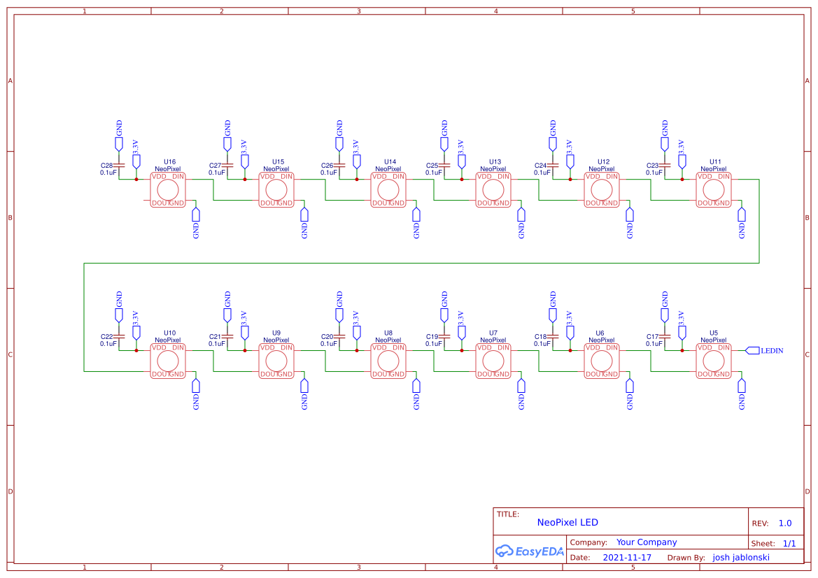 Dash Display; Non-Integrated; Update LED - EasyEDA open source hardware lab