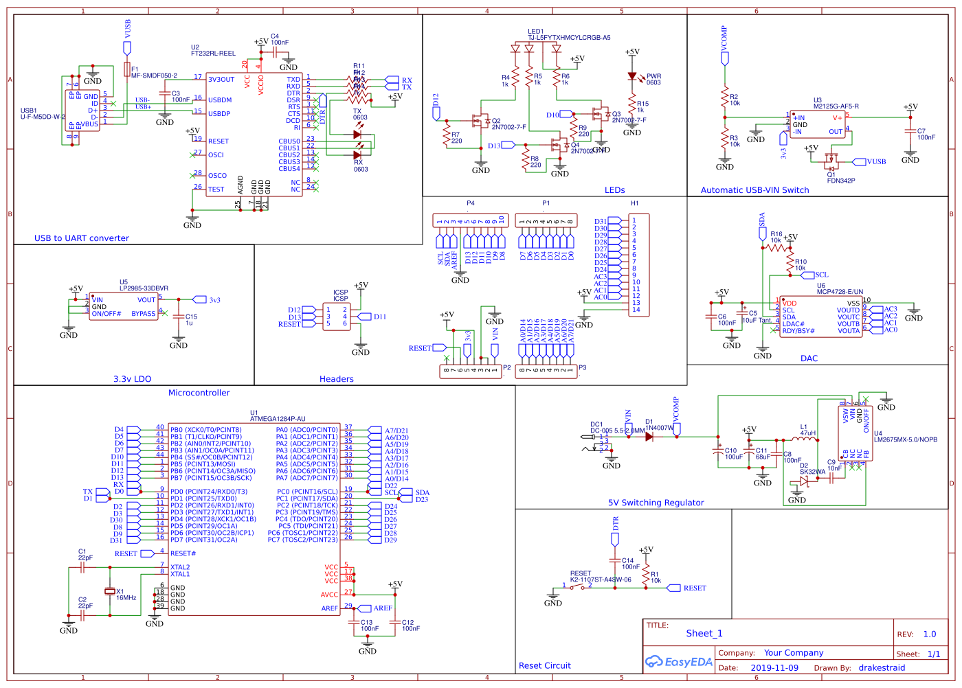 RainbowDuino Pro V4 - EasyEDA open source hardware lab
