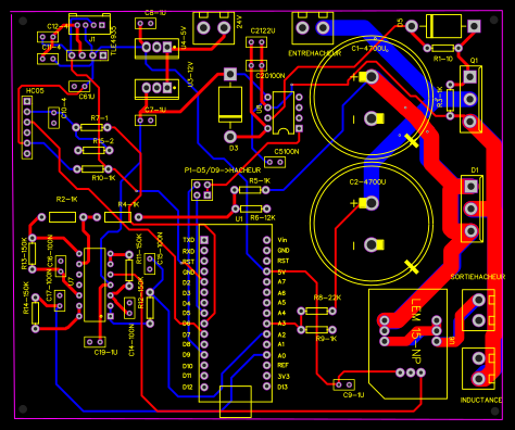 Hacheur Buck Synchrone Arduino Nano, Bluetooth, mesure courant et ...