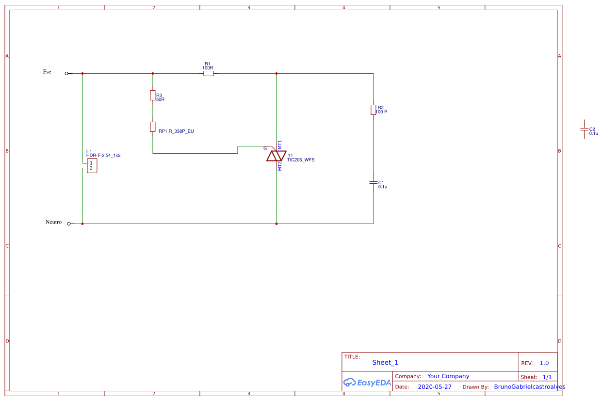 Circuito Triac - OSHWLab