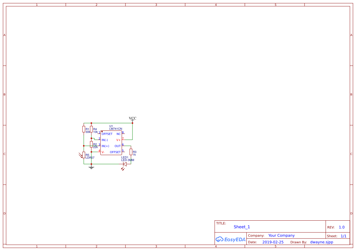 OpAmp Light Detector [SMT] - Platform for creating and sharing projects - OSHWLab