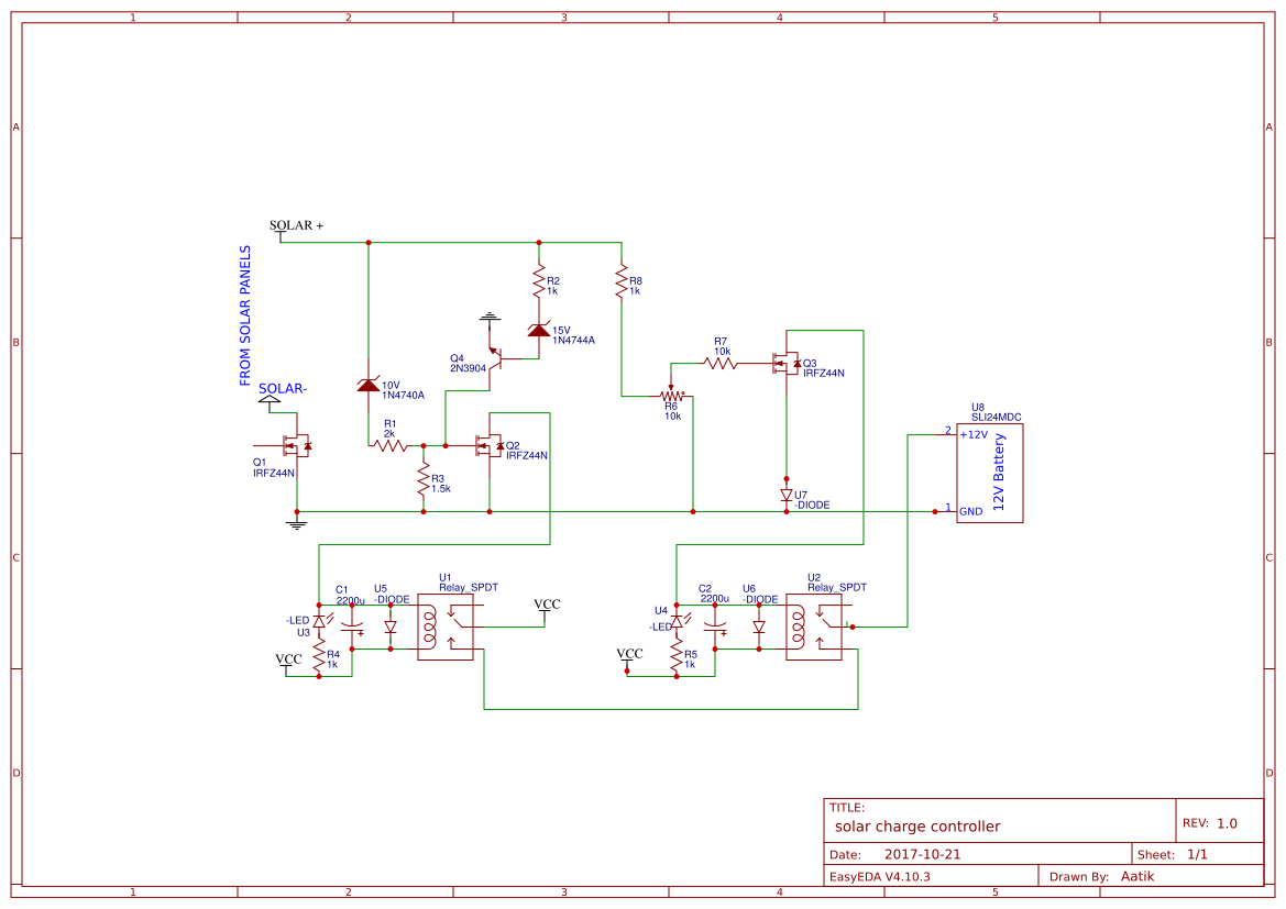 solar charge controller - Platform for creating and sharing projects - OSHWLab