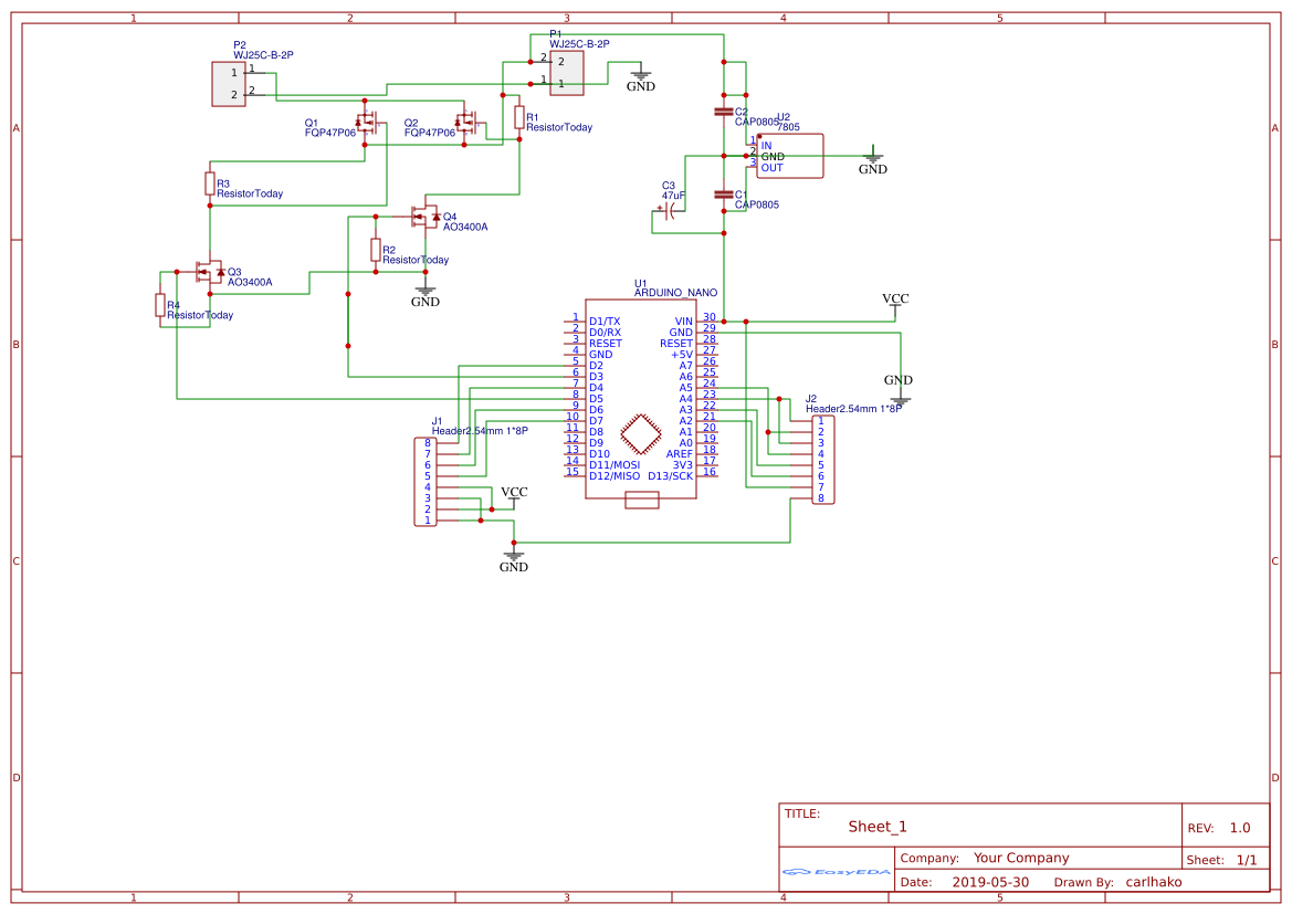 Carl Solar Regulator - EasyEDA open source hardware lab