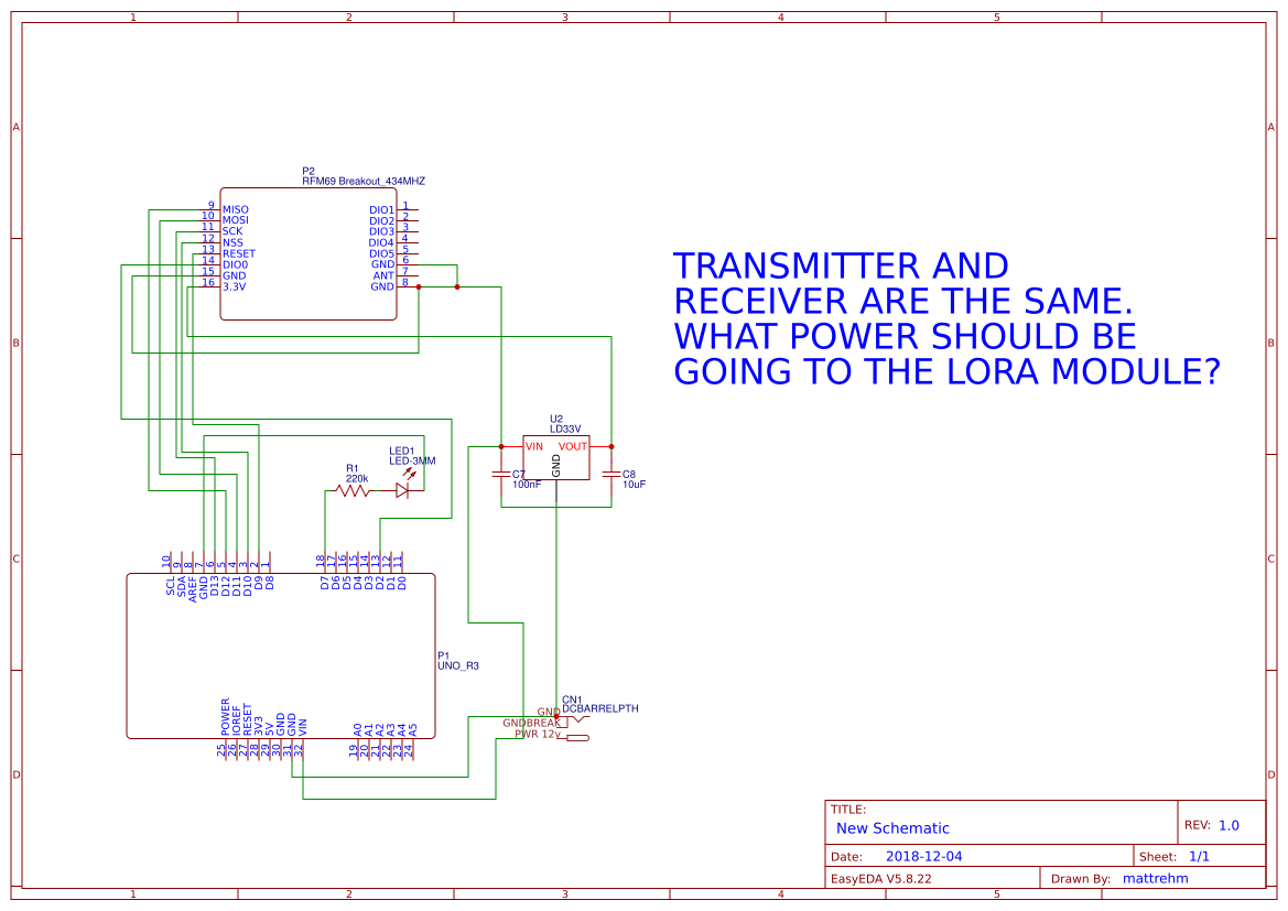 LORA board temperature sensor - EasyEDA open source hardware lab