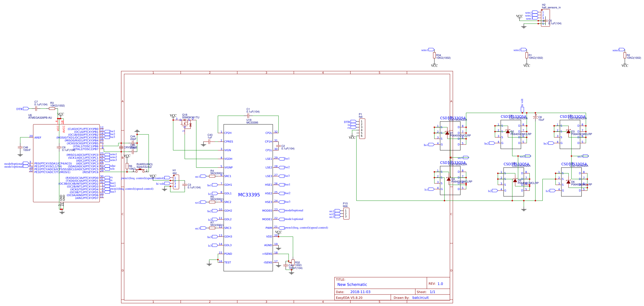 updated bldc controller - OSHWLab