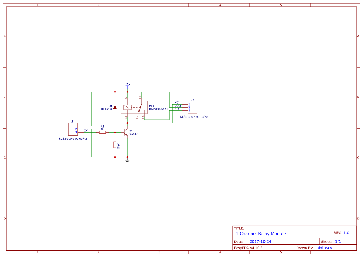 1-Channel Relay Module copy - EasyEDA open source hardware lab