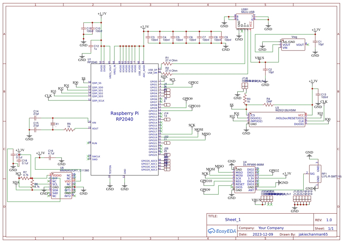 RP2040 AIO - EasyEDA open source hardware lab