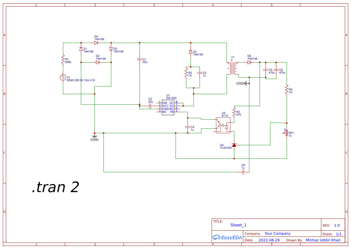 220v ac to 12v dc smps psu - OSHWLab