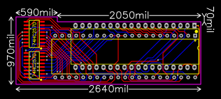 M27C322 16bit to 8bit Snes - OSHWLab