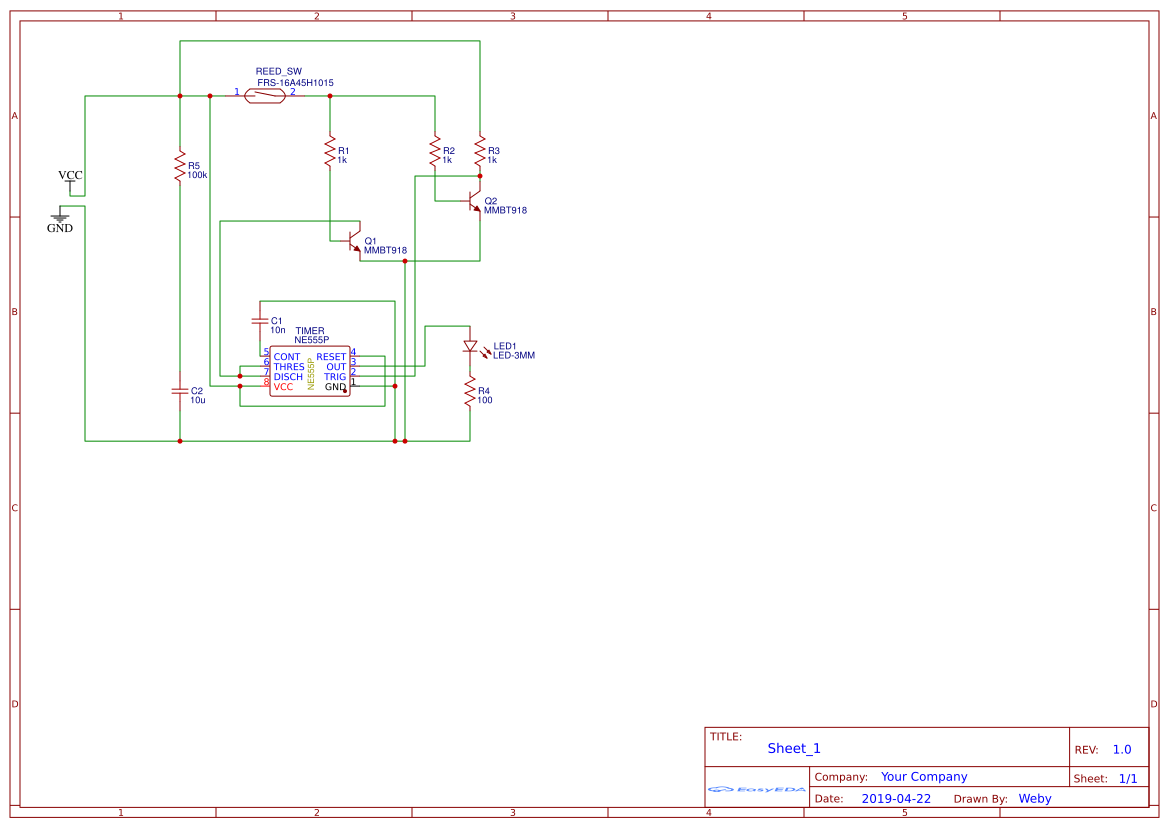 Led relais - EasyEDA open source hardware lab