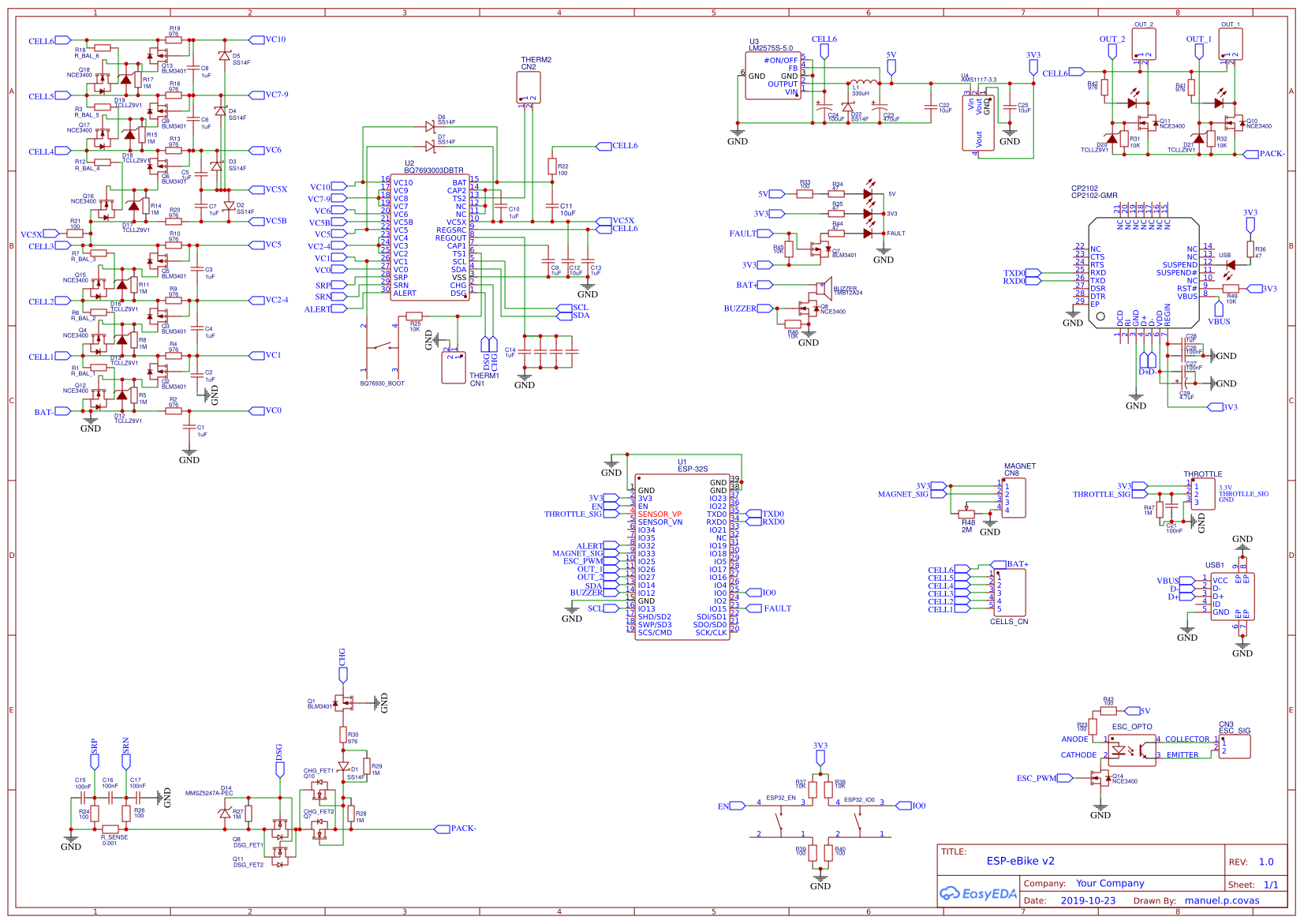 ESP-eBike Old - EasyEDA open source hardware lab