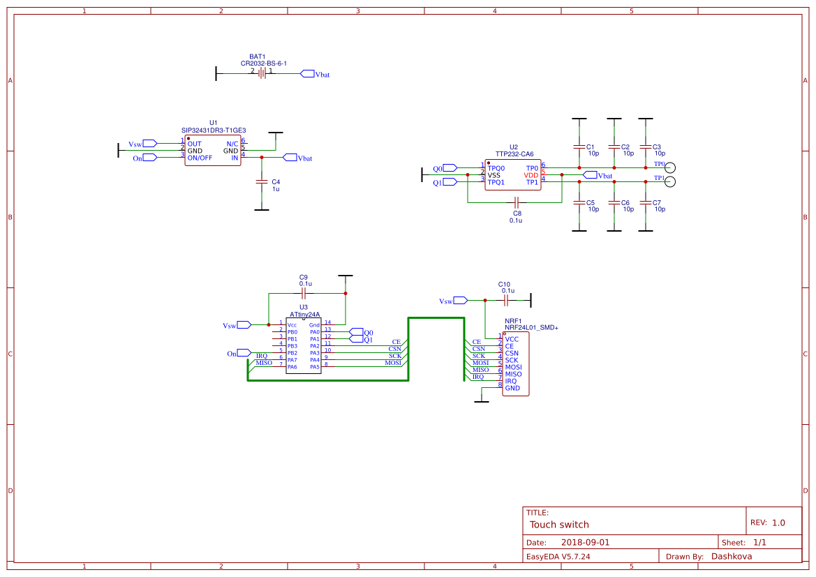 Wireless touch switch - OSHWLab