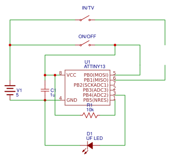 tiny13 pult - EasyEDA open source hardware lab