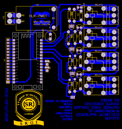 nodemcu ac-dc connection io relay tran - EasyEDA open source hardware lab