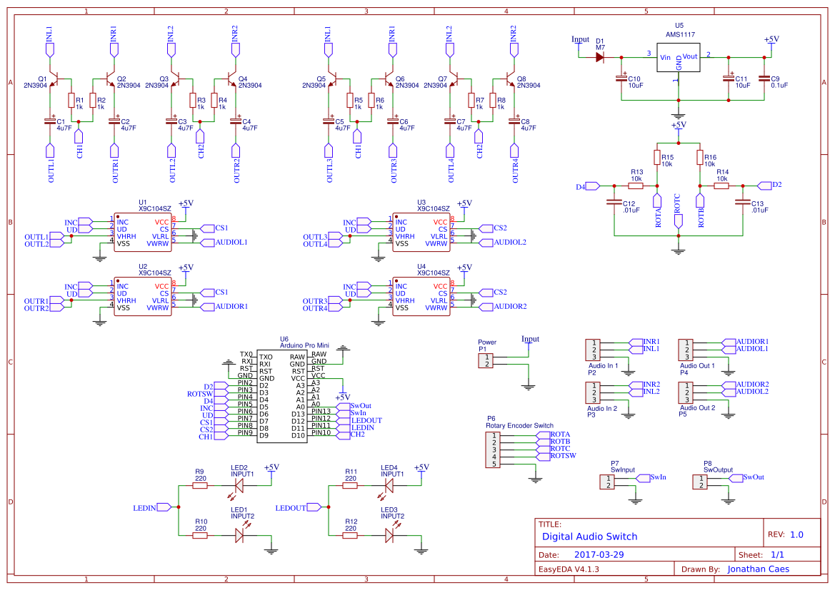 Digital Audio Switch - OSHWLab