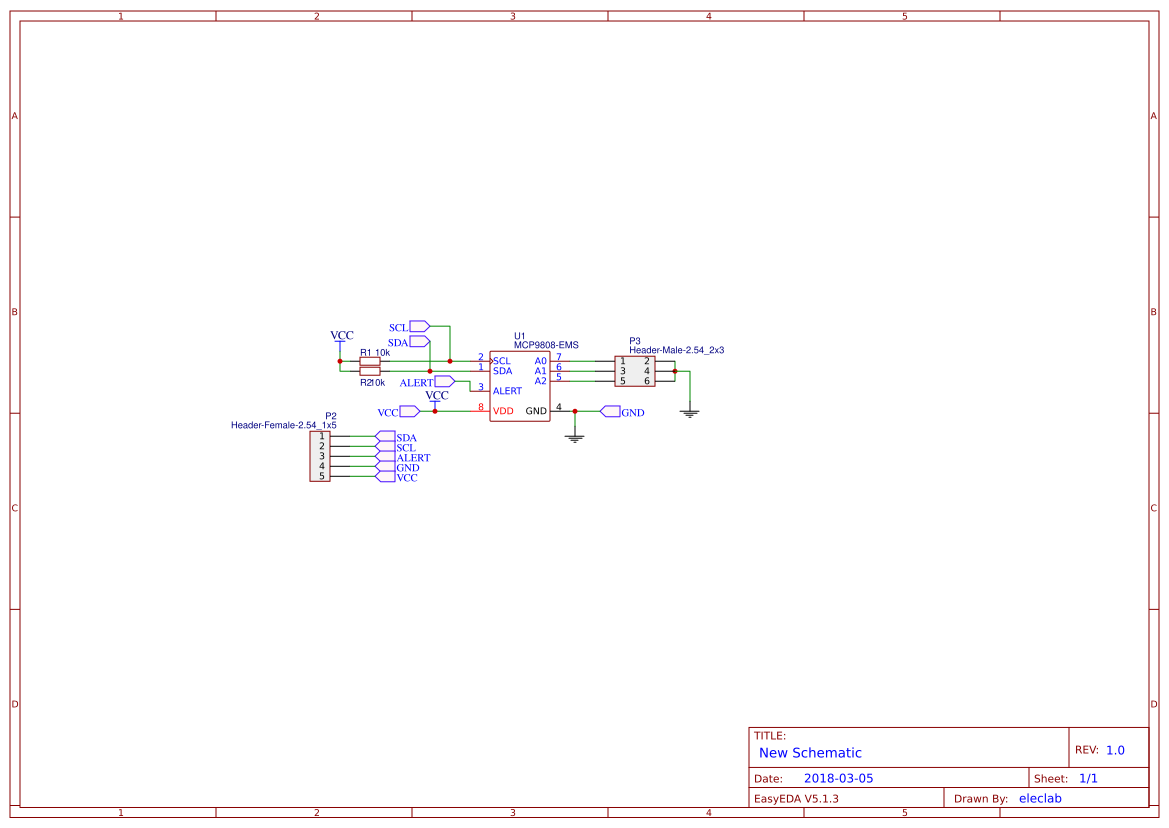 Mcp9808 I2c Temp Sensor Easyeda Open Source Hardware Lab 3740