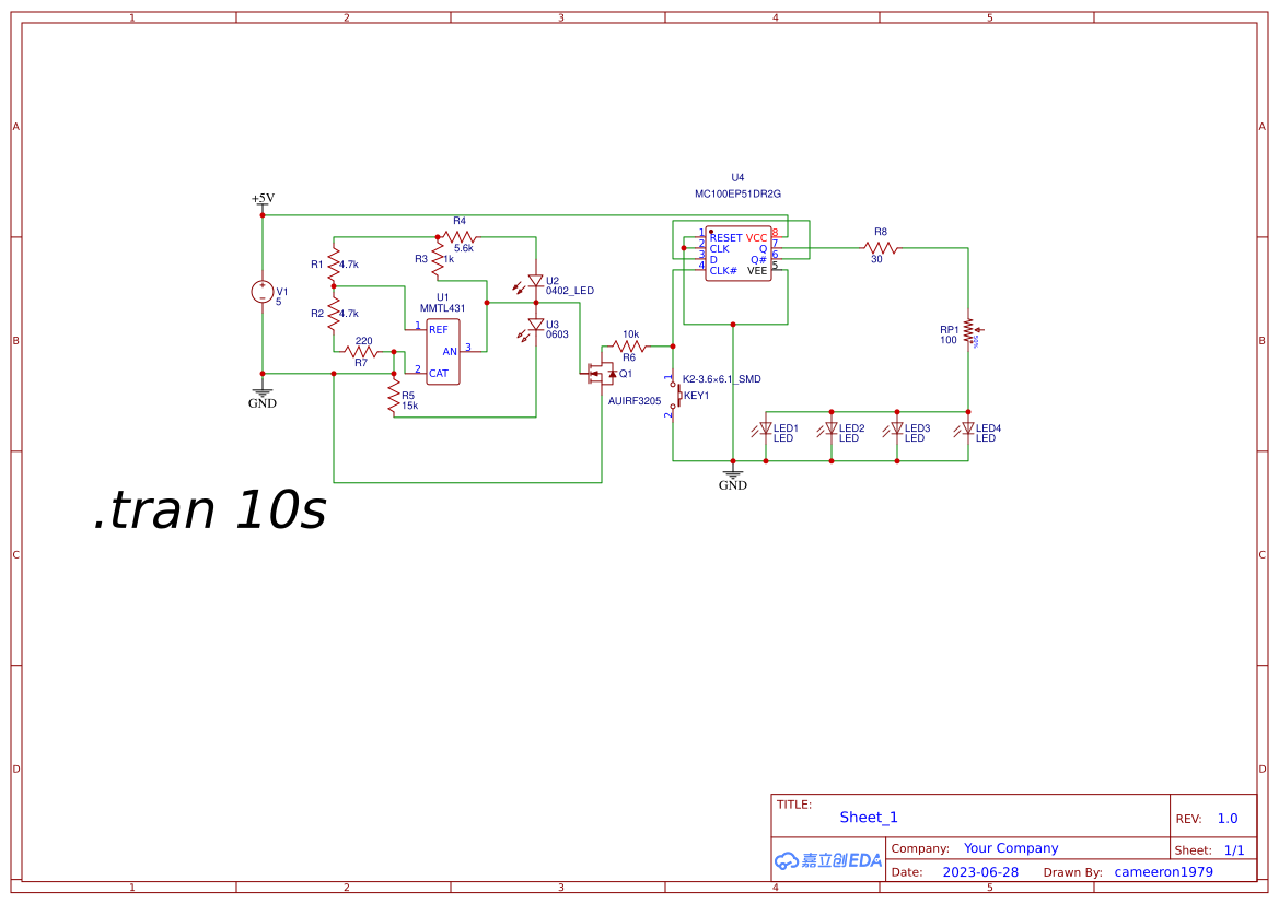 LED on/off - EasyEDA open source hardware lab