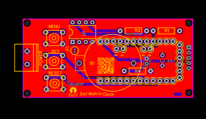 LED Matrix Clock - EasyEDA open source hardware lab