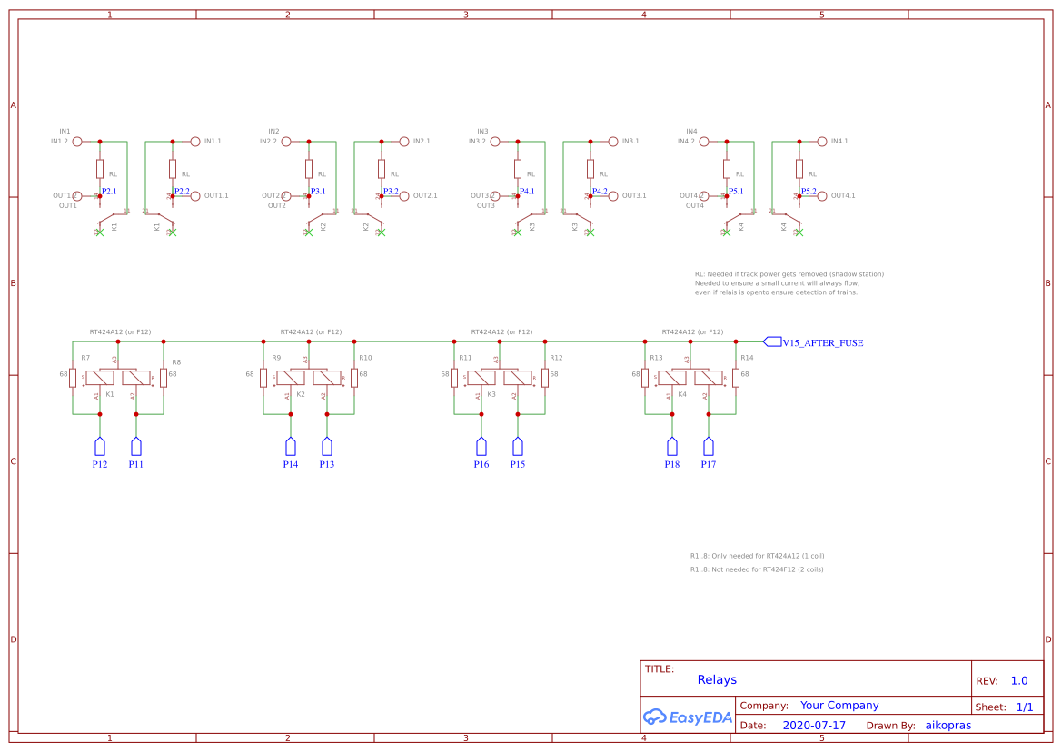 Relays-4 decoder - OSHWLab