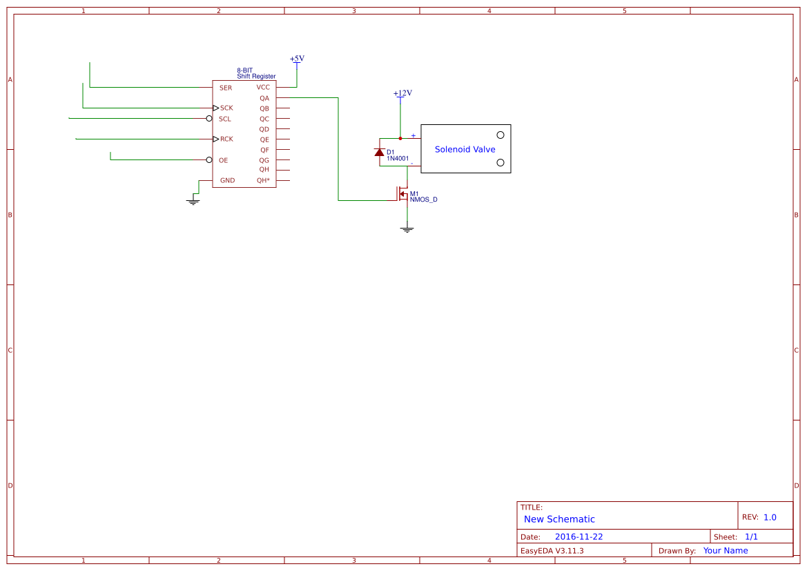 Solenoid MOSFET Switching Circuit - EasyEDA open source hardware lab
