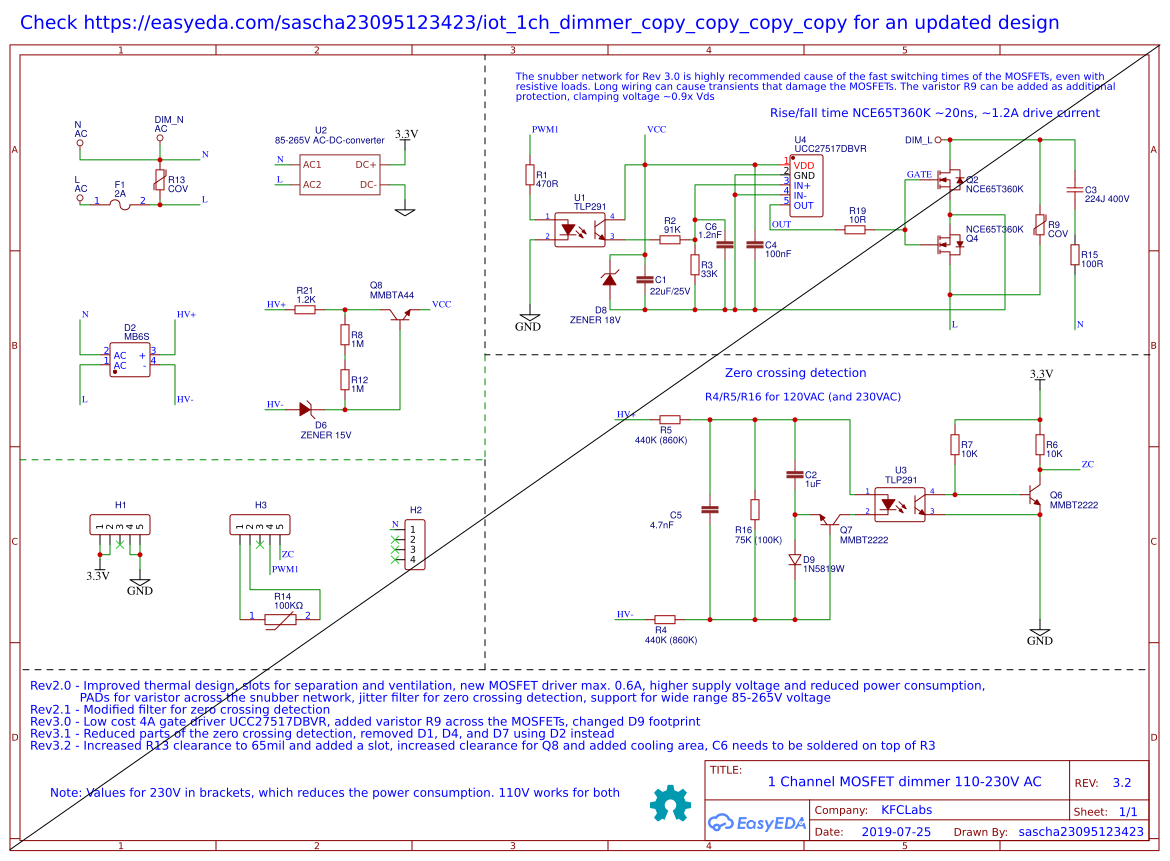 IoT_1ch_dimmer - EasyEDA open source hardware lab