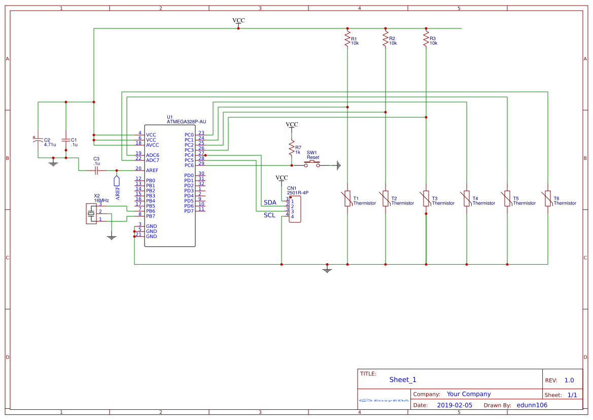 Contingency - Atmega328p - TempModule - OSHWLab
