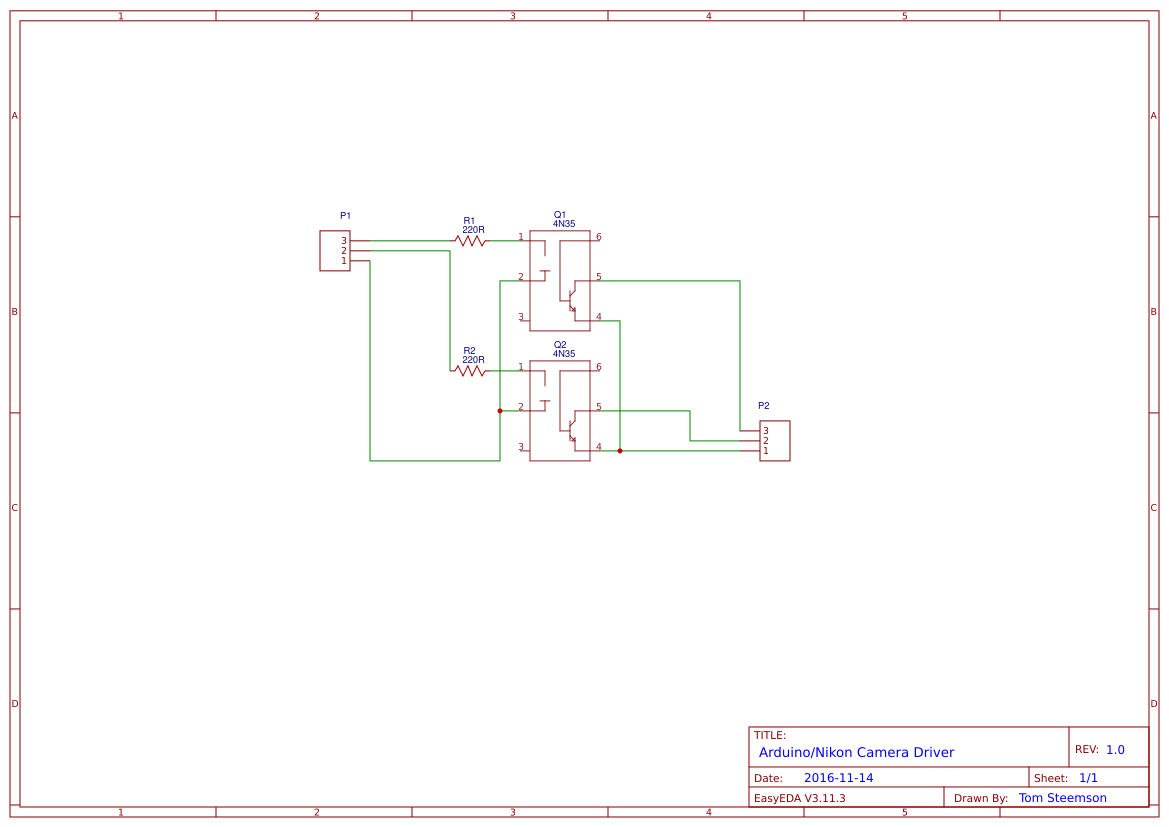 Arduino Camera Driver - OSHWLab