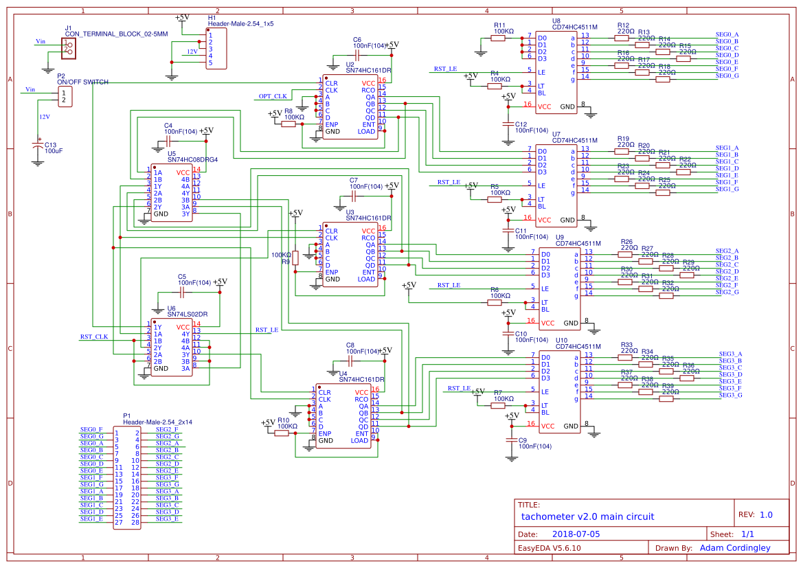 tachometer_2.0 - EasyEDA open source hardware lab