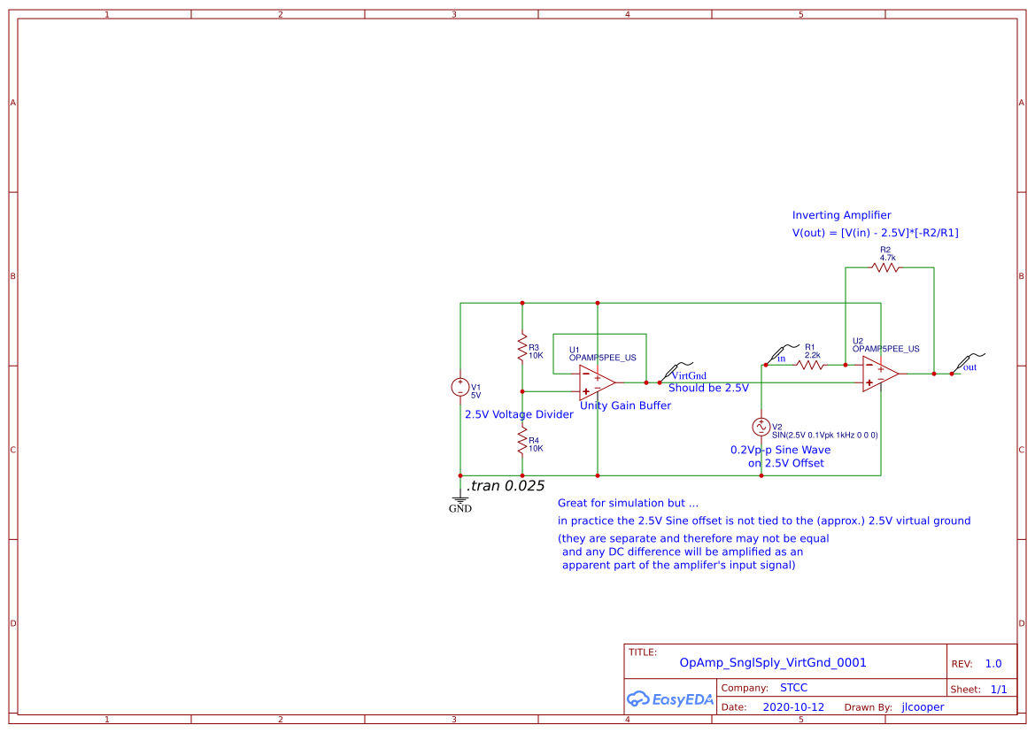 OpAmp_SnglSply_VirtGnd_0001 - Platform for creating and sharing projects - OSHWLab