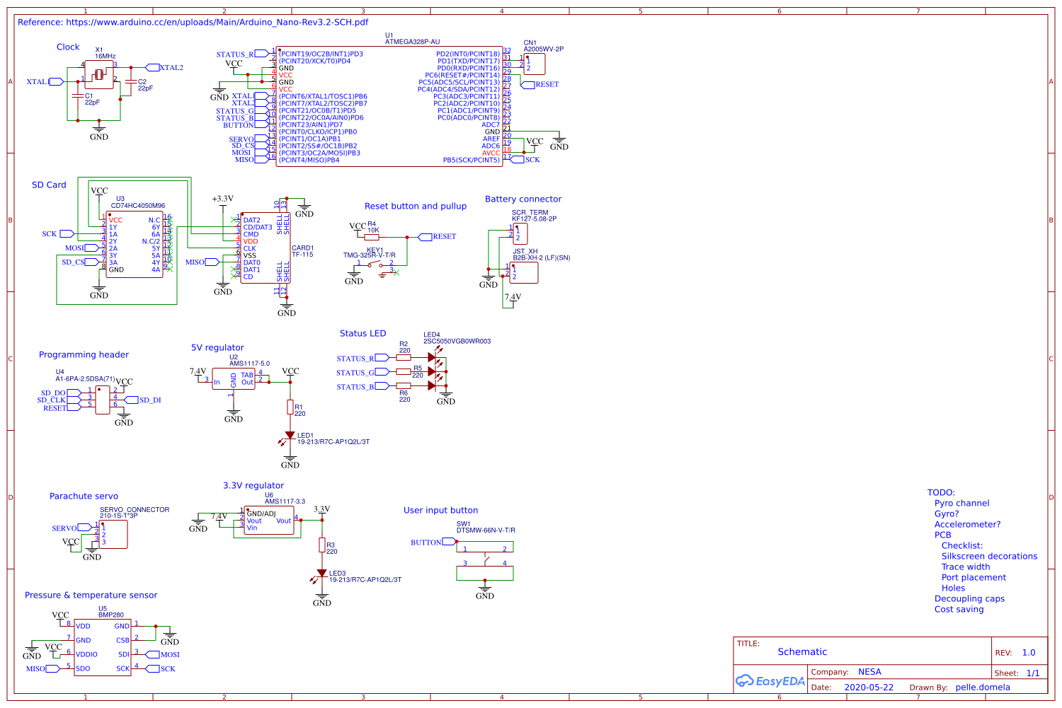 Flight computer - OSHWLab