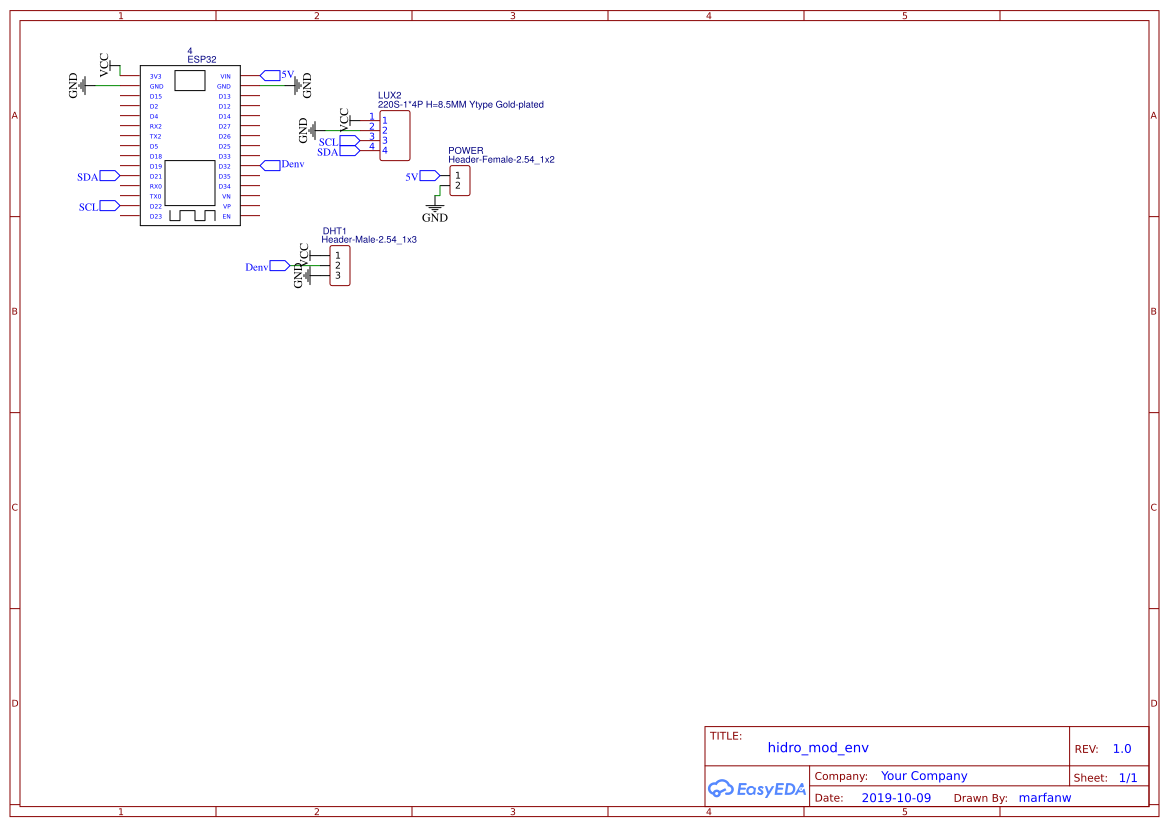 hidro_modular_env - EasyEDA open source hardware lab