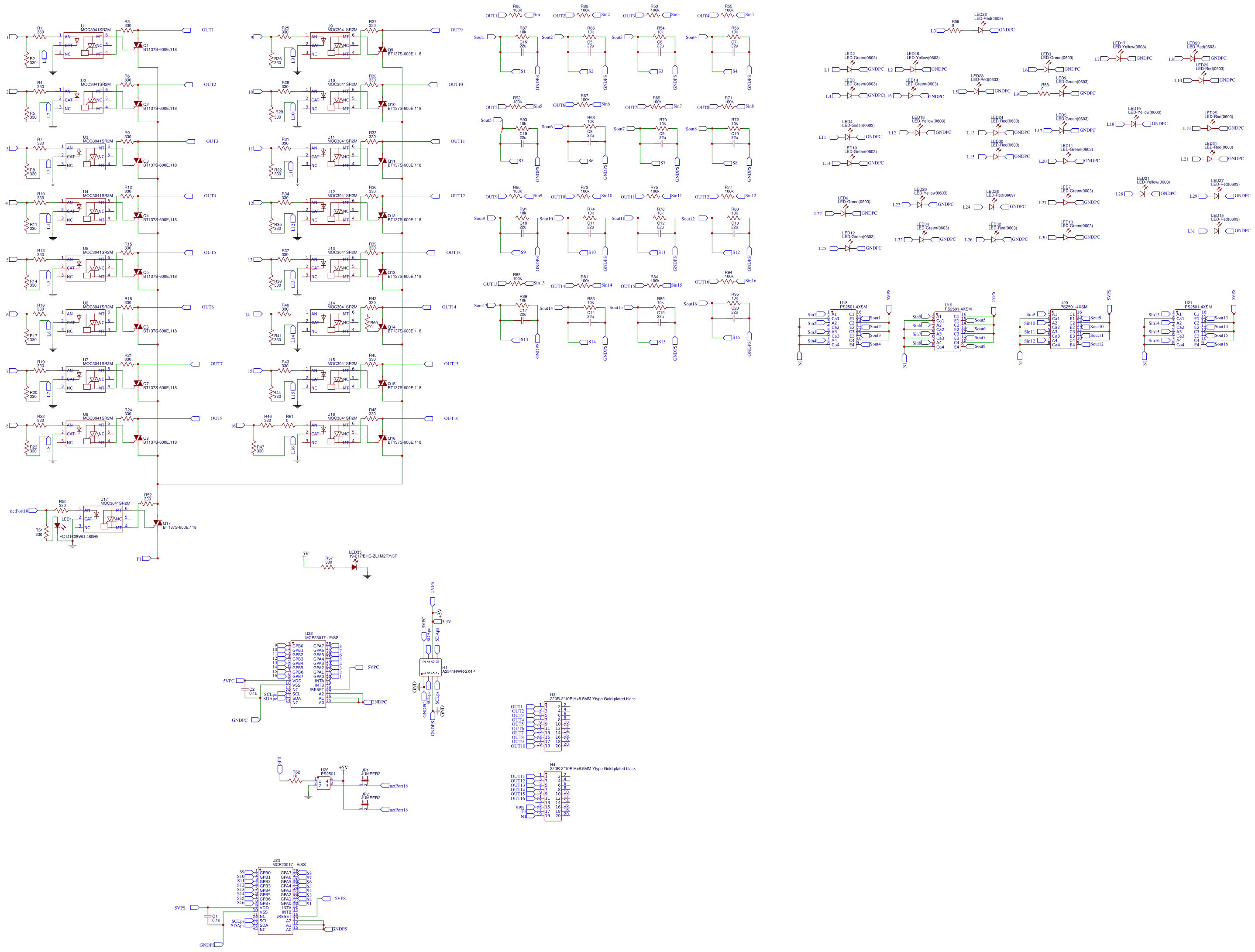 placa rele semaforo edge - EasyEDA open source hardware lab