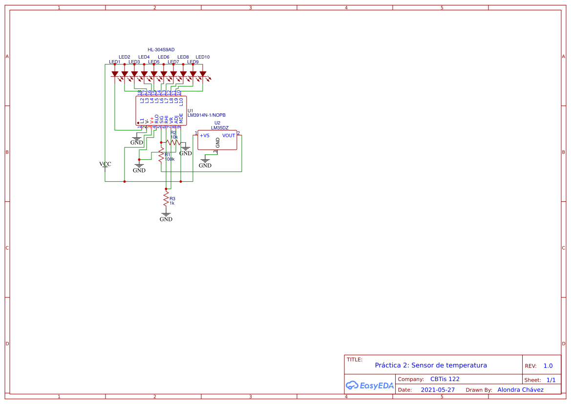 Sensor de temperatura - EasyEDA open source hardware lab