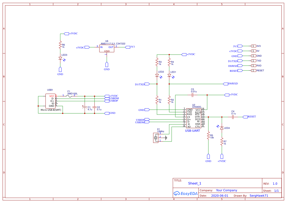 USB-UART-CH340G - EasyEDA open source hardware lab