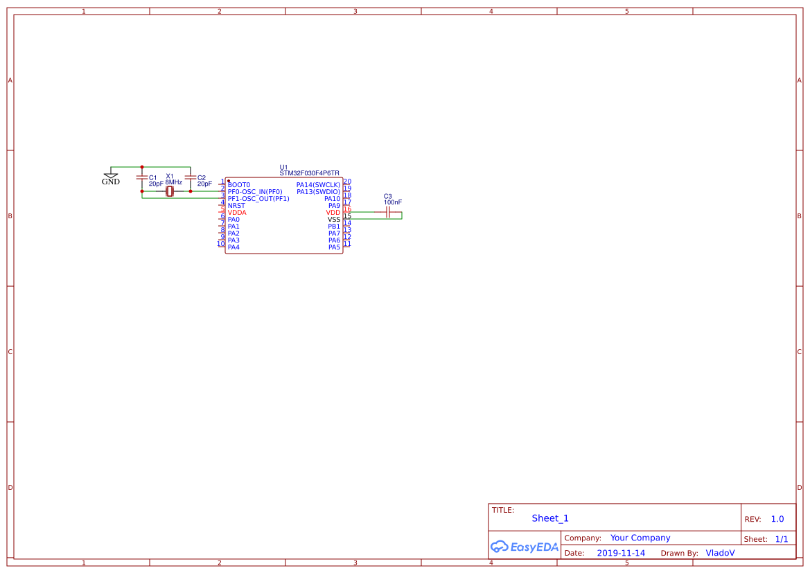 STM32F030F4P6 Breakout - EasyEDA open source hardware lab