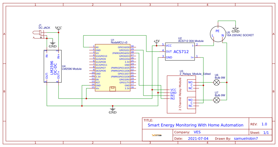 Smart Energy Monitoring With Home Automation - EasyEDA open source ...