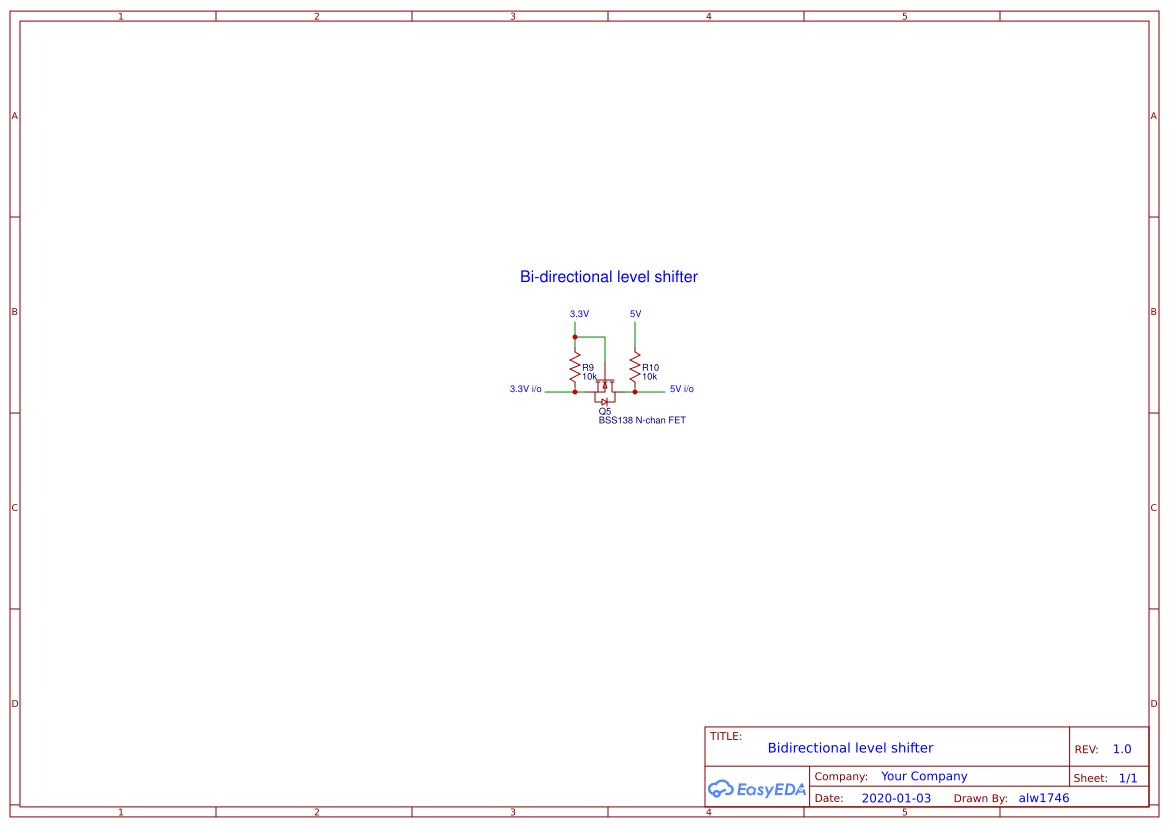 Bidirectional level shifter - OSHWLab