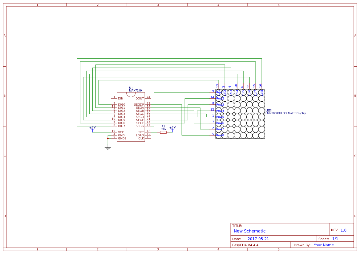 MAX7219 - EasyEDA open source hardware lab