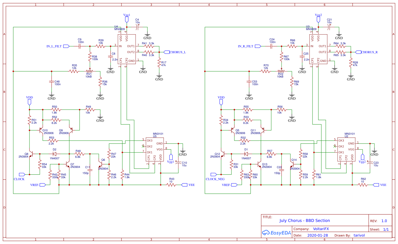Stereo Chorus - OSHWLab