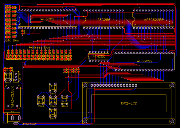 6502 Board - EasyEDA open source hardware lab