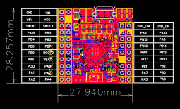 MINIPCB STM32F103CBU6 - EasyEDA open source hardware lab