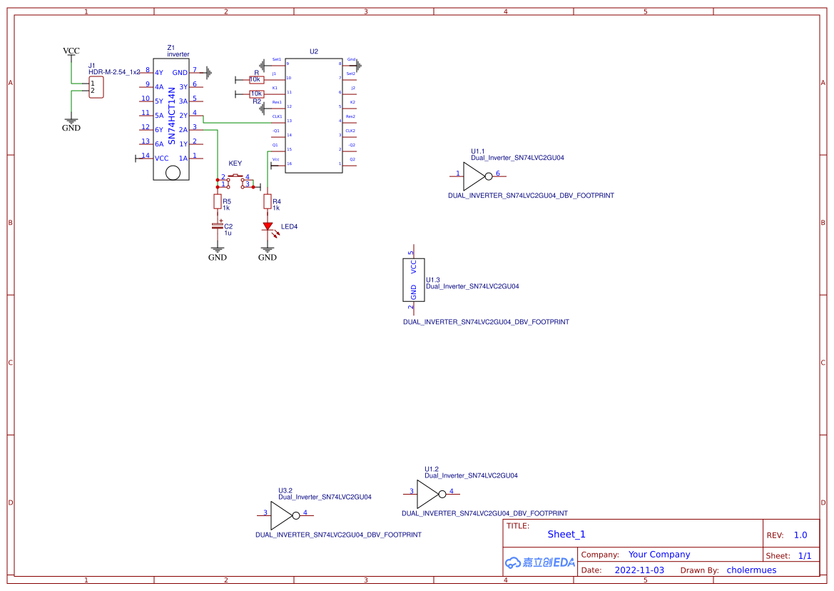 Negative Edge LED - EasyEDA open source hardware lab