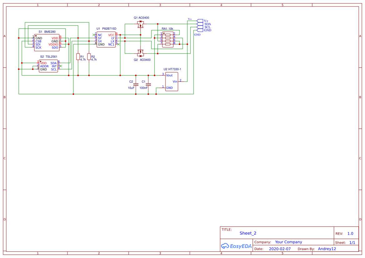 RemoteSensorOutside - EasyEDA open source hardware lab