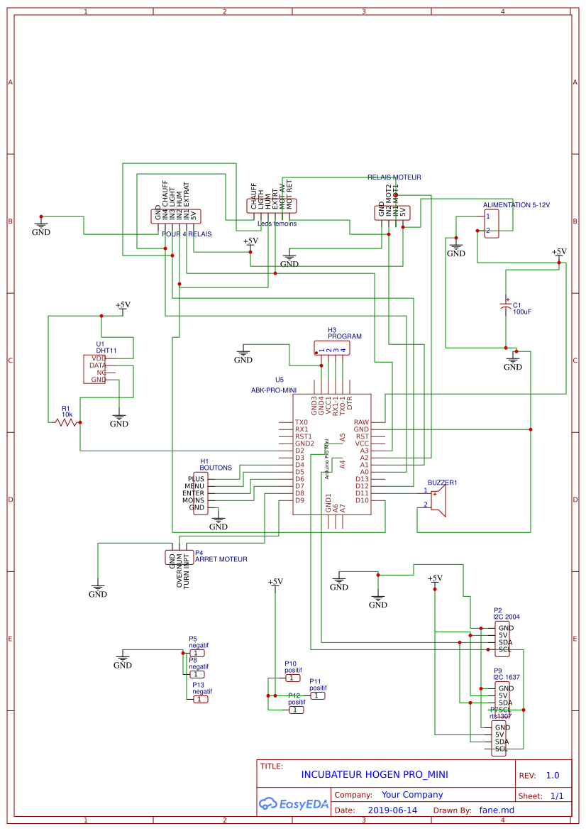 Incubateur Arduino Promini Easyeda Open Source Hardware Lab