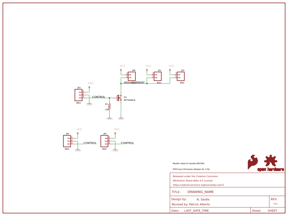 MOSFET Power Control Kit (Open hardware) - OSHWLab