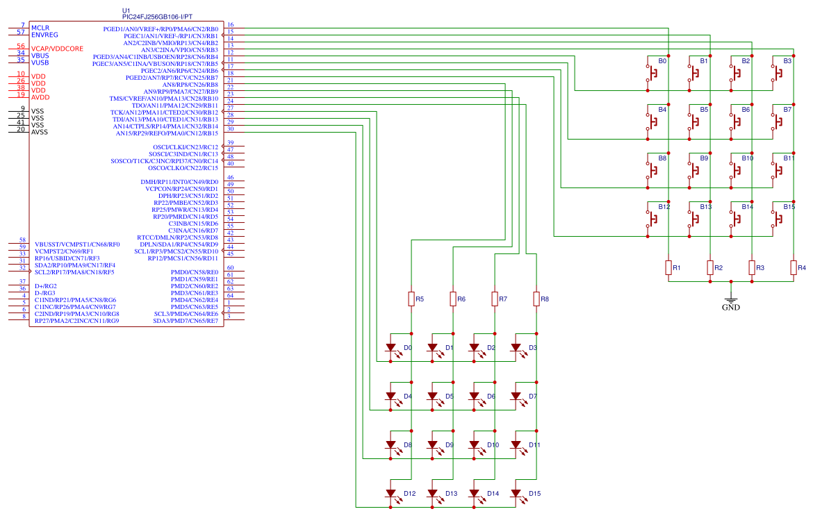 GPIO1_3_PIC24_LED_MATRIX - EasyEDA open source hardware lab