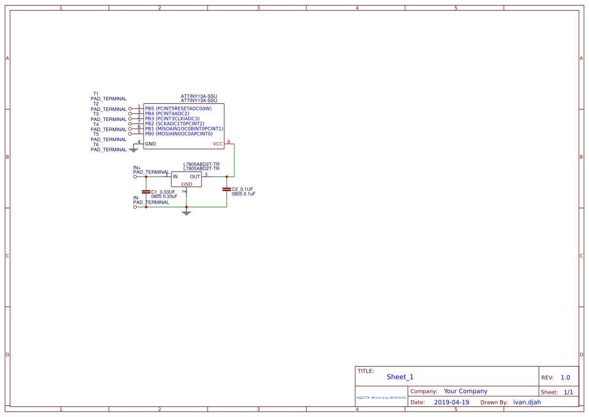 attiny13 so8 board - Platform for creating and sharing projects - OSHWLab