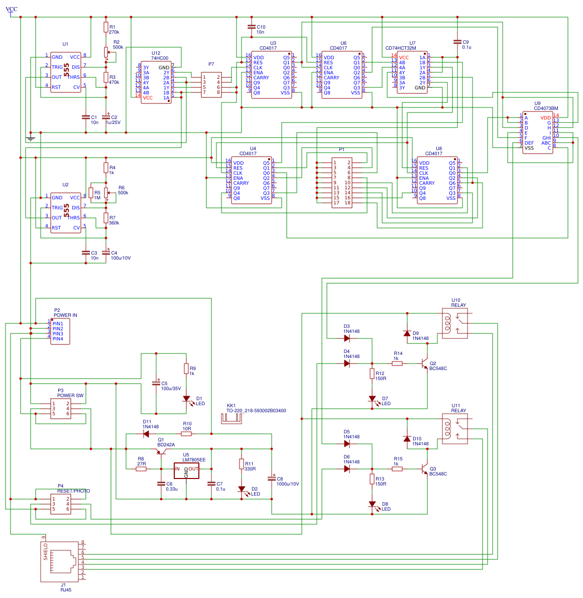 Time lapse camera control circuit - EasyEDA open source hardware lab