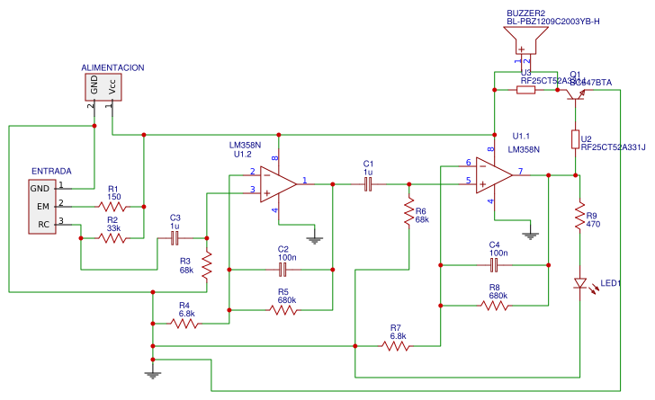 PULSOMETRO CON BUZZER - Platform for creating and sharing projects - OSHWLab